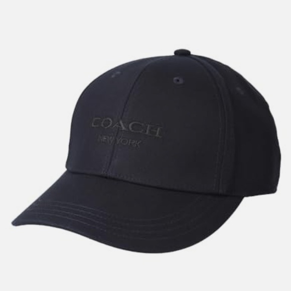 Coach | Accessories | Coach Adult Logo Embroidered Baseball Black Cap ...